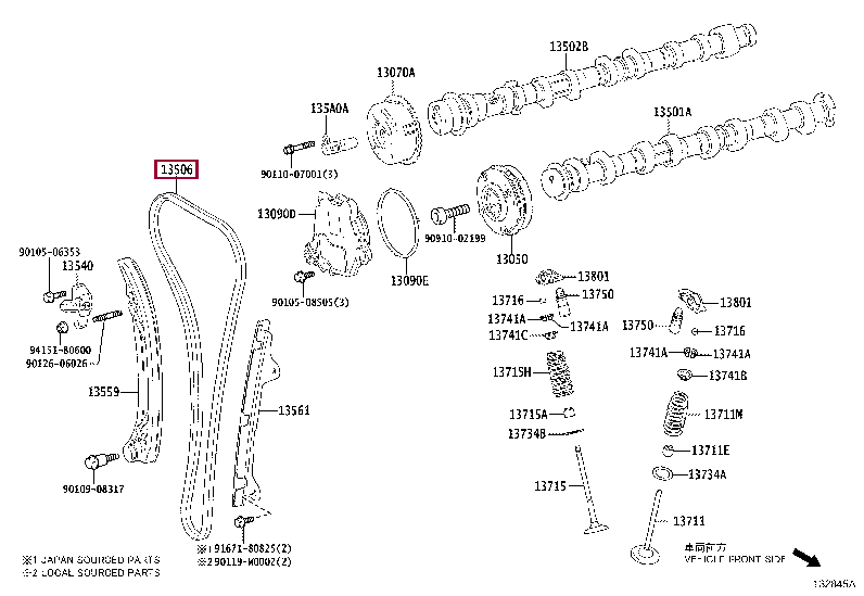 Оригинальные ремни Lexus ES 250 со склада в Сокольниках