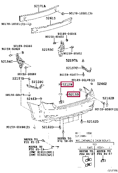 Оригинальные бампера Lexus ES 250 со склада в Москве
